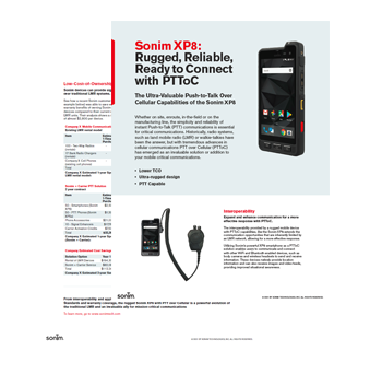Sonim XP8 Push to Talk Over Cellular Guide